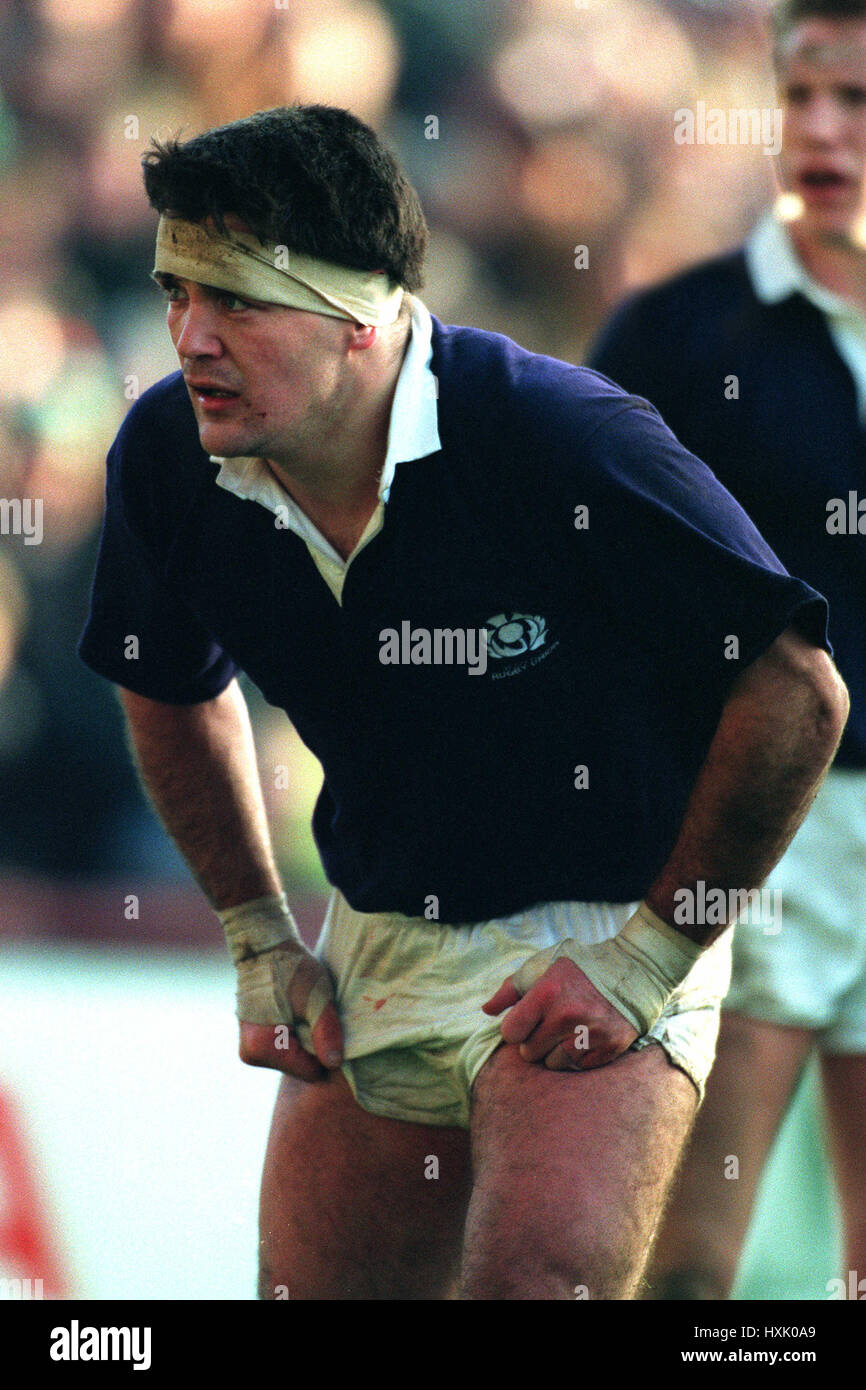 DAVID SOLE SCOTLAND & EDINGBURGH ACAD RU 18 February 1992 Stock Photo ...