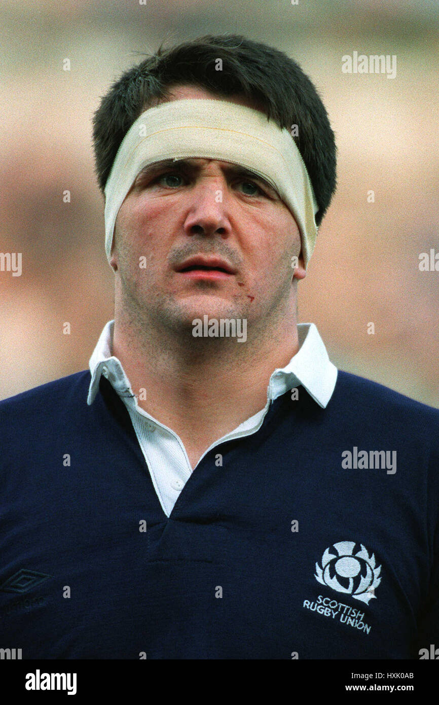 DAVID SOLE SCOTLAND & EDINGBURGH ACAD RU 18 February 1992 Stock Photo ...