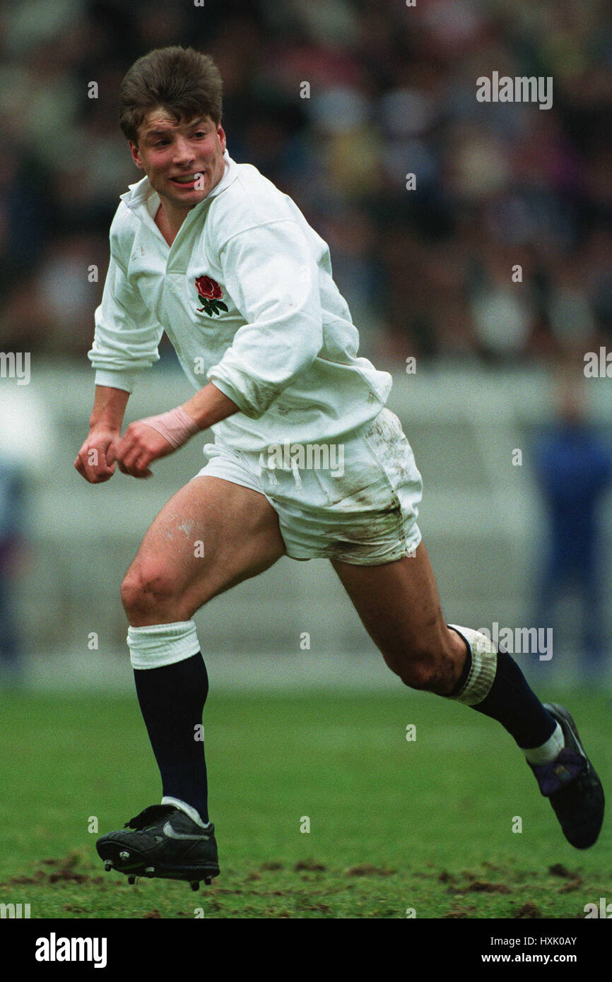 ROB ANDREW ENGLAND & WASPS RU 17 February 1992 Stock Photo - Alamy