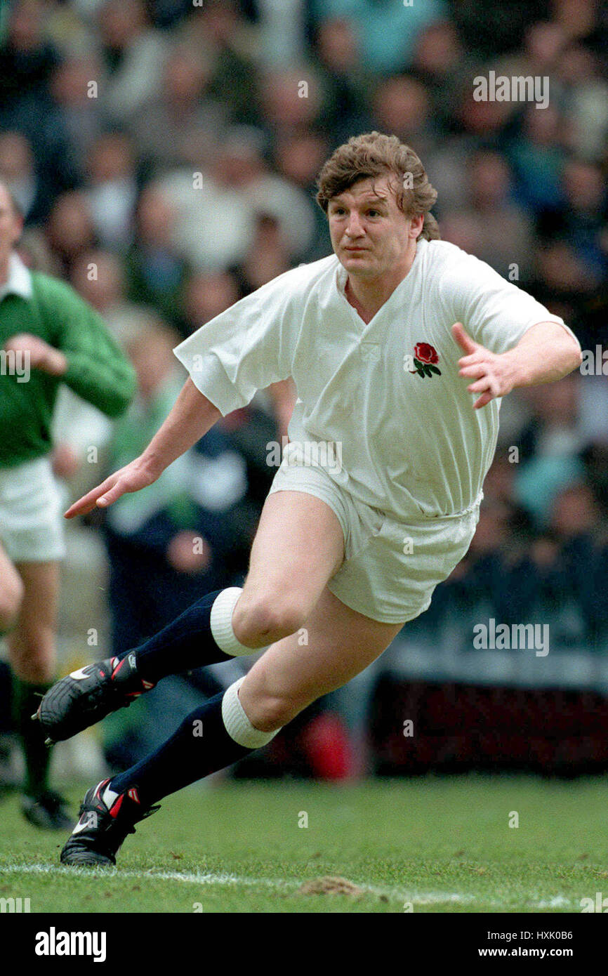 MICKY SKINNER ENGLAND & HARLEQUINS RU 17 February 1992 Stock Photo - Alamy