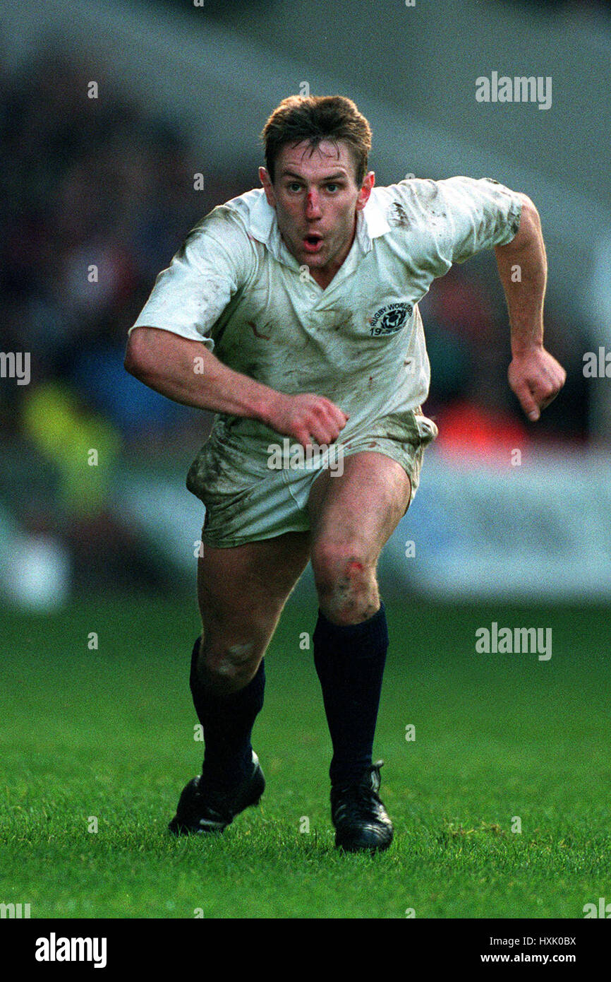 GARY ARMSTRONG SCOTLAND & JED-FOREST RU 23 January 1992 Stock Photo - Alamy