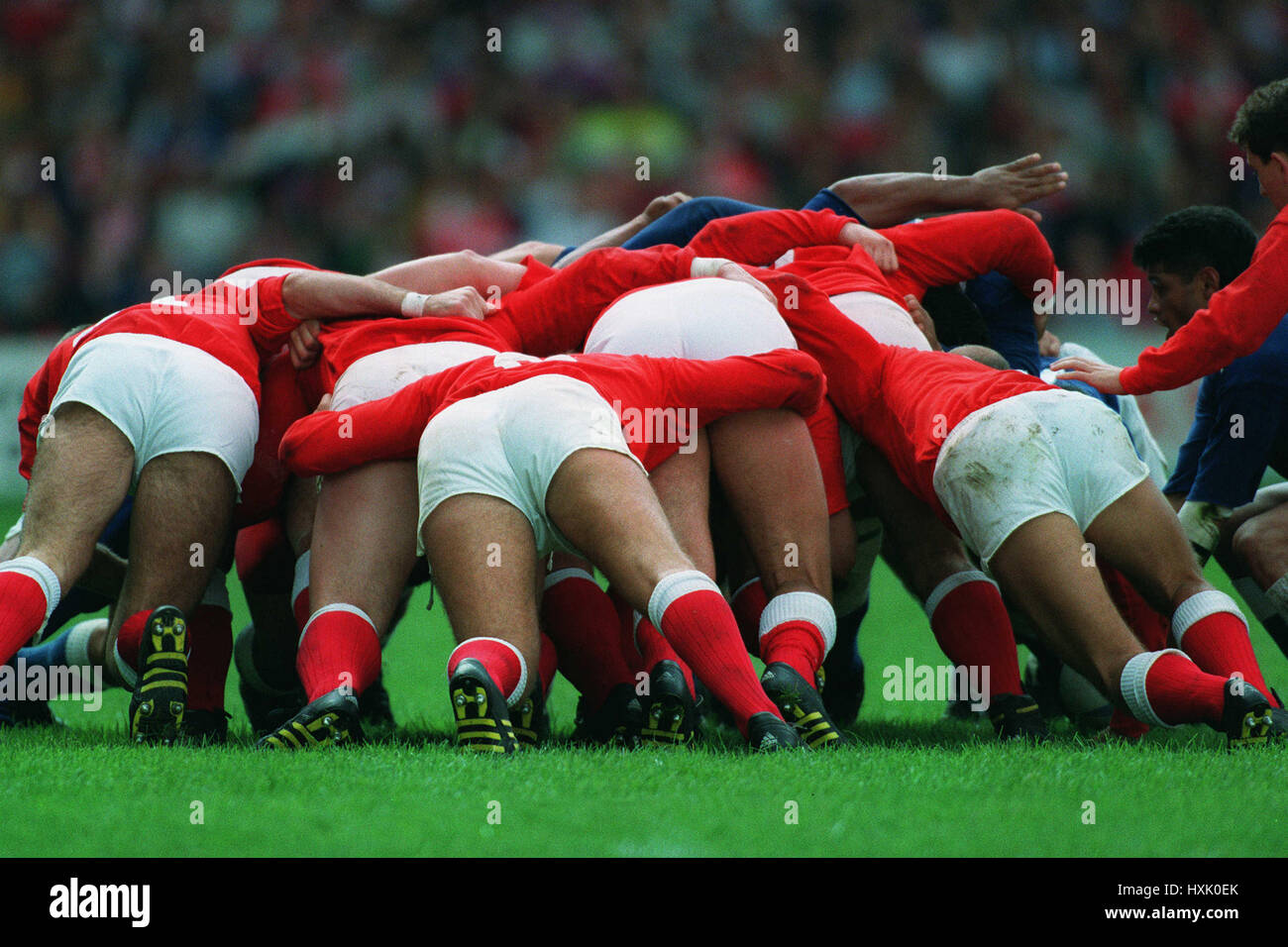 SCRUM WALES RUGBY UNION 14 October 1991 Stock Photo - Alamy
