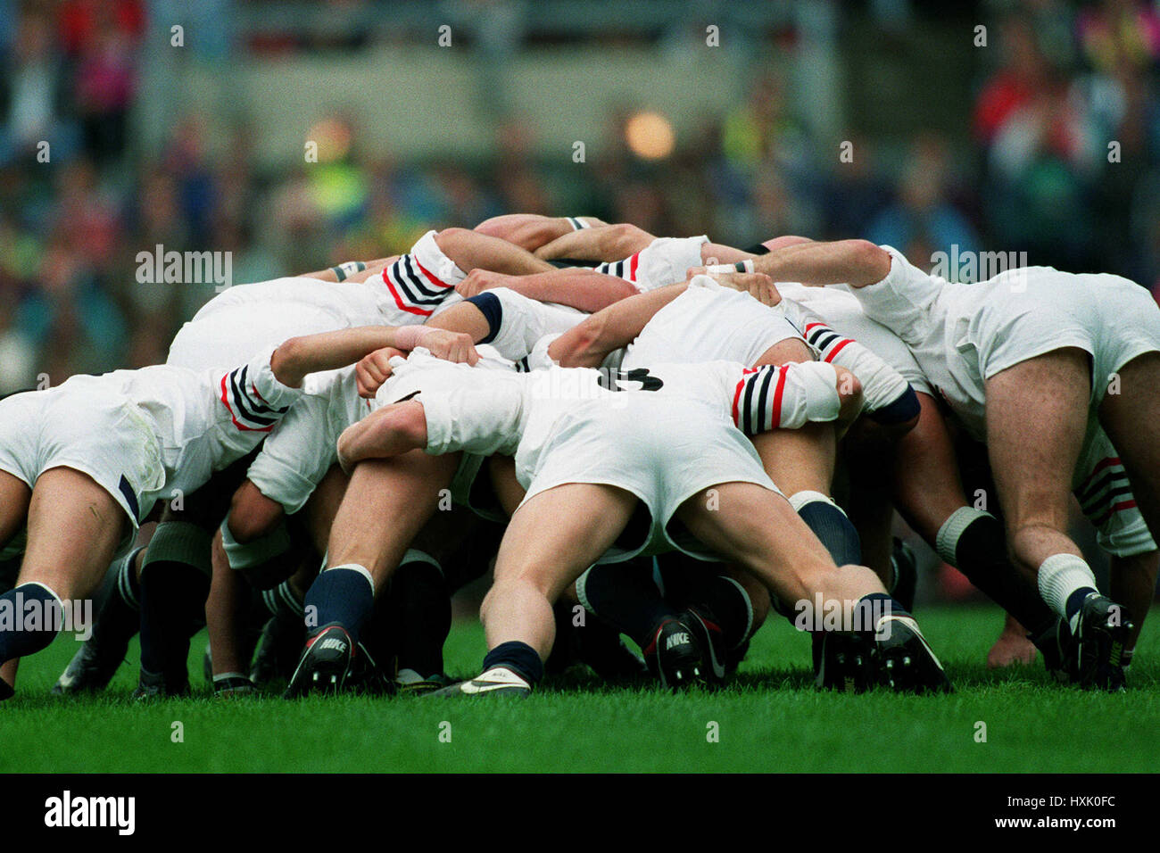 SCRUM ENGLAND RUGBY UNION 14 October 1991 Stock Photo - Alamy