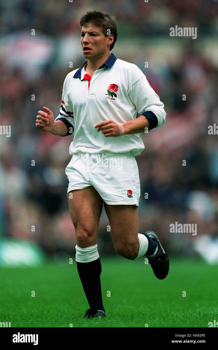 ROB ANDREW ENGLAND & WASPS RU 14 October 1991 Stock Photo - Alamy