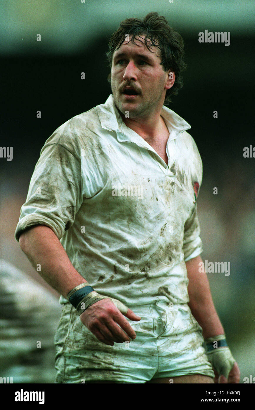 MICHAEL TEAGUE ENGLAND & GLOUCESTER RU 27 September 1991 Stock Photo - Alamy