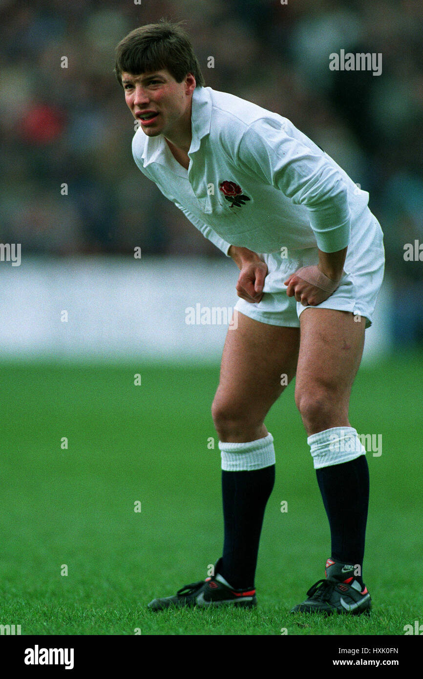 ROB ANDREW ENGLAND & WASPS RU 27 September 1991 Stock Photo - Alamy