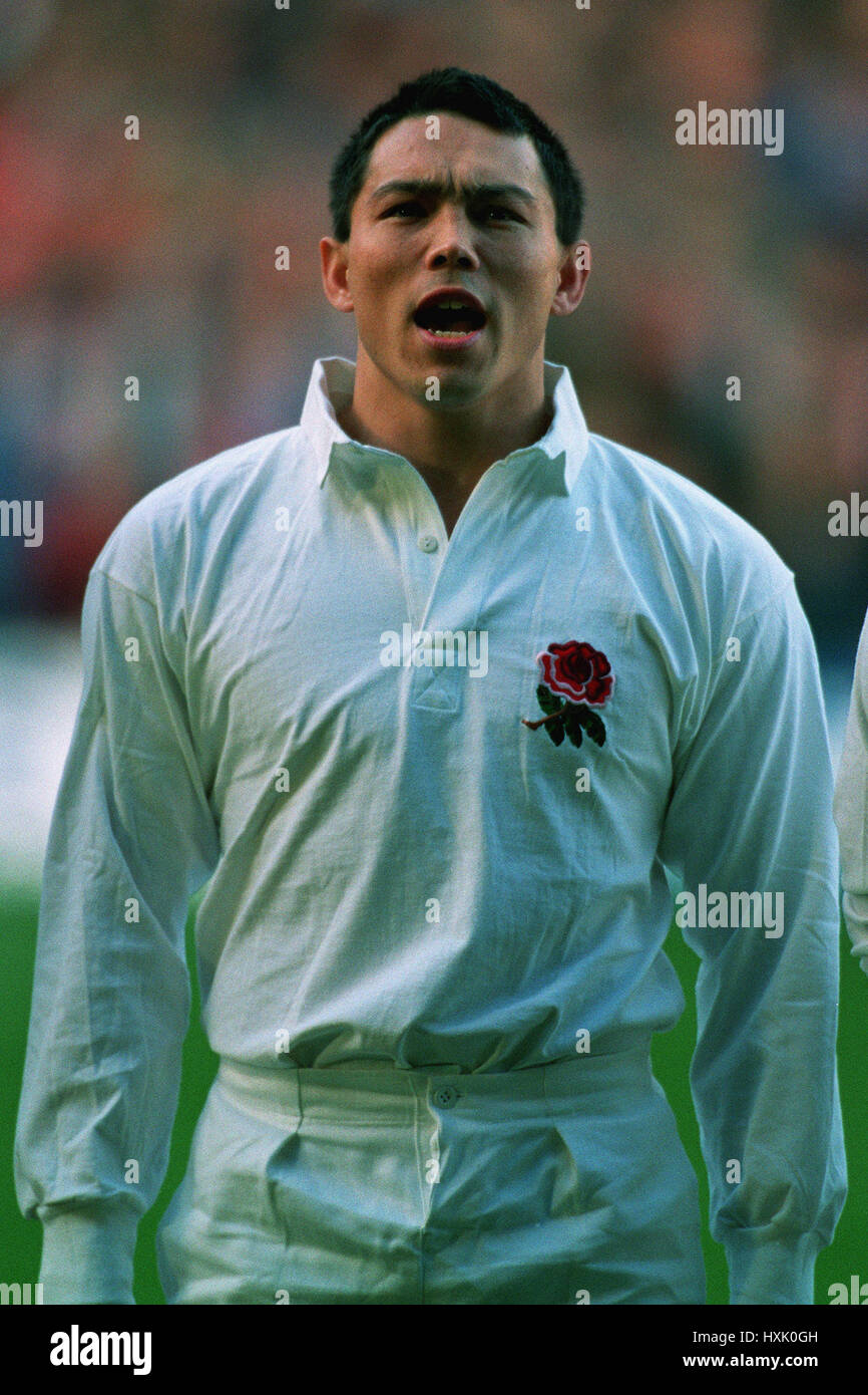 RORY UNDERWOOD ENGLAND & LEICESTER RU 19 January 1991 Stock Photo - Alamy
