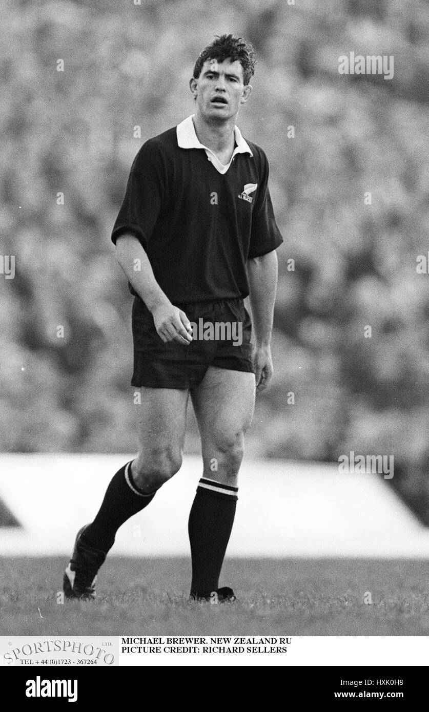MICHAEL BREWER NEW ZEALAND RU 23 December 1989 Stock Photo - Alamy