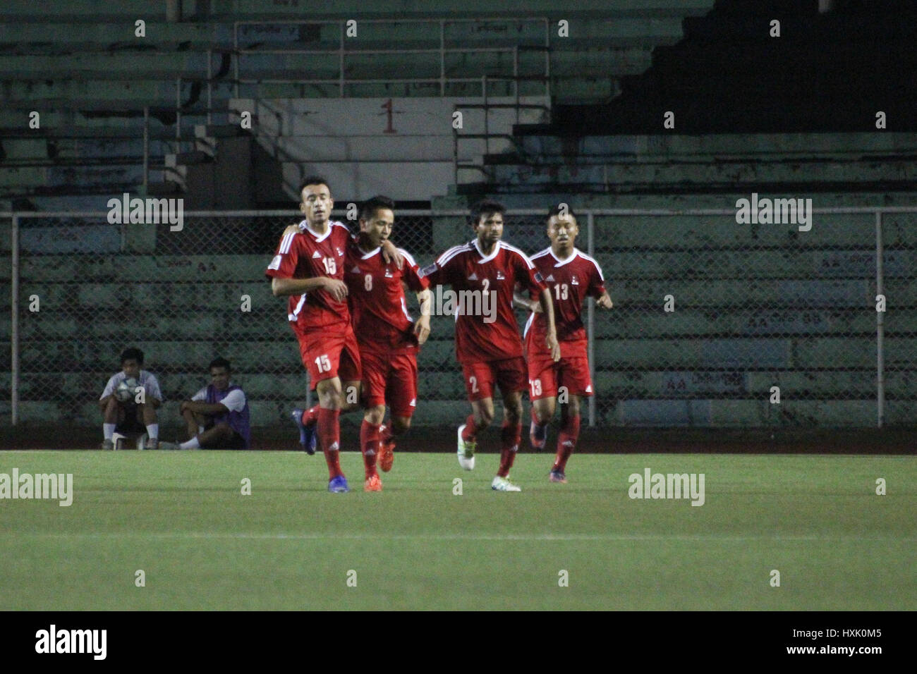 Manila, Philippines. 28th Mar, 2017. The Nepalese football team ...