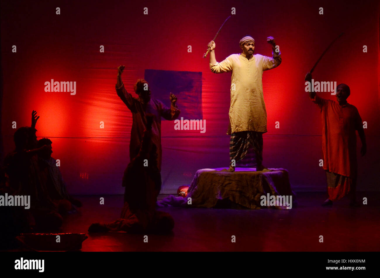 Lahore, Pakistan. 29th Mar, 2017. Pakistani artists perform during ...