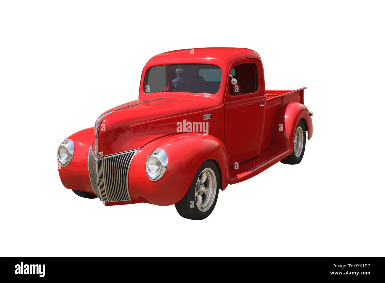 Vintage red ford pickup truck Cut Out Stock Images & Pictures - Alamy