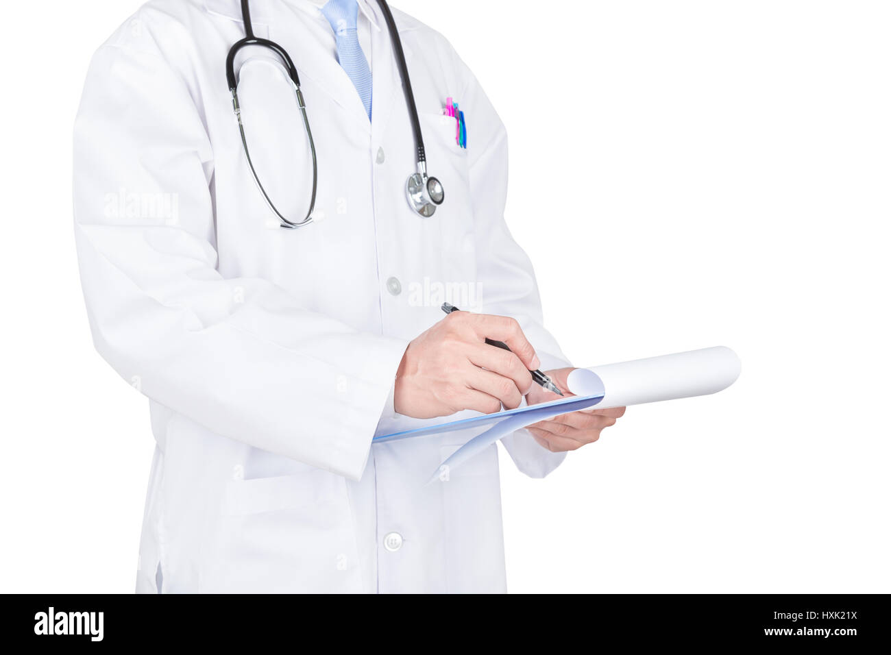 Doctor writing a medical prescription Stock Photo - Alamy