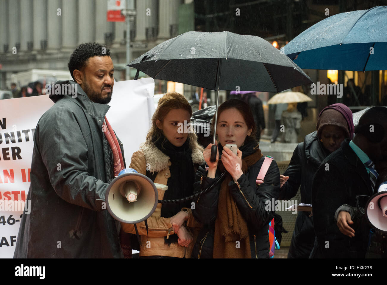 New York City, USA. 28th Mar, 2017. Two Russian emigres speak at the ...