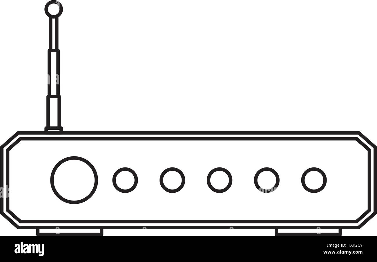 White modem Stock Vector Images - Alamy