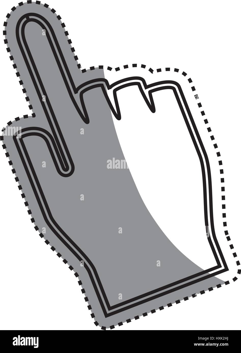 Hand click cursor Stock Vector Image & Art - Alamy