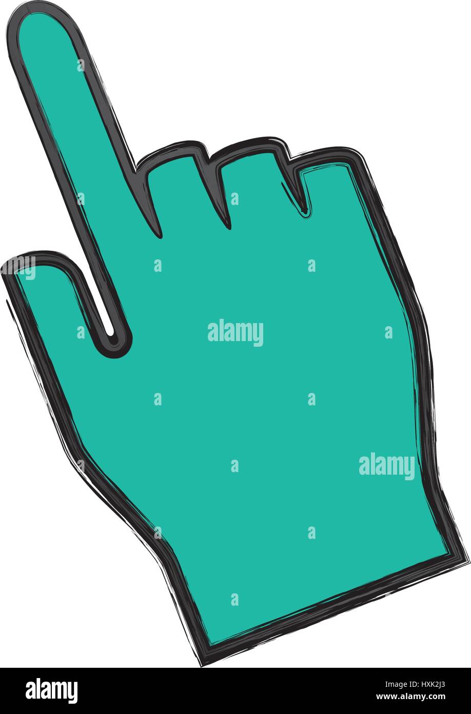 Hand click cursor Stock Vector Image & Art - Alamy