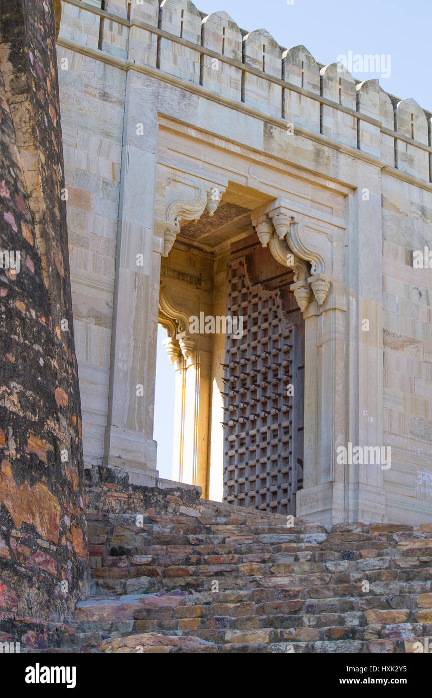 Chittorgarh an ancient fort in India gate Stock Photo - Alamy