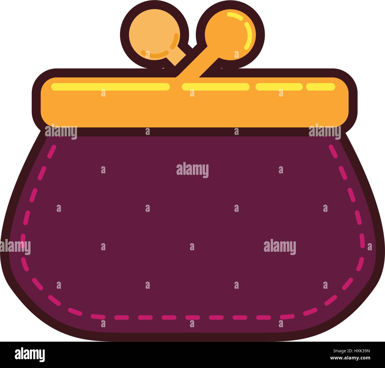 Woman open purse Stock Vector Images - Alamy