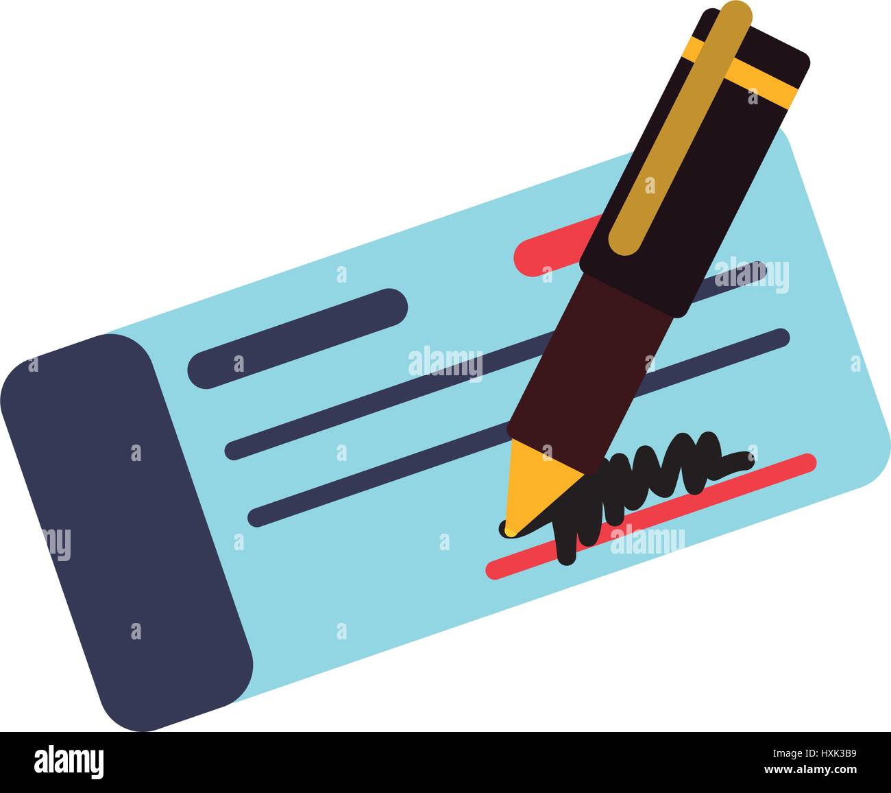 Bank check money Stock Vector Image & Art - Alamy