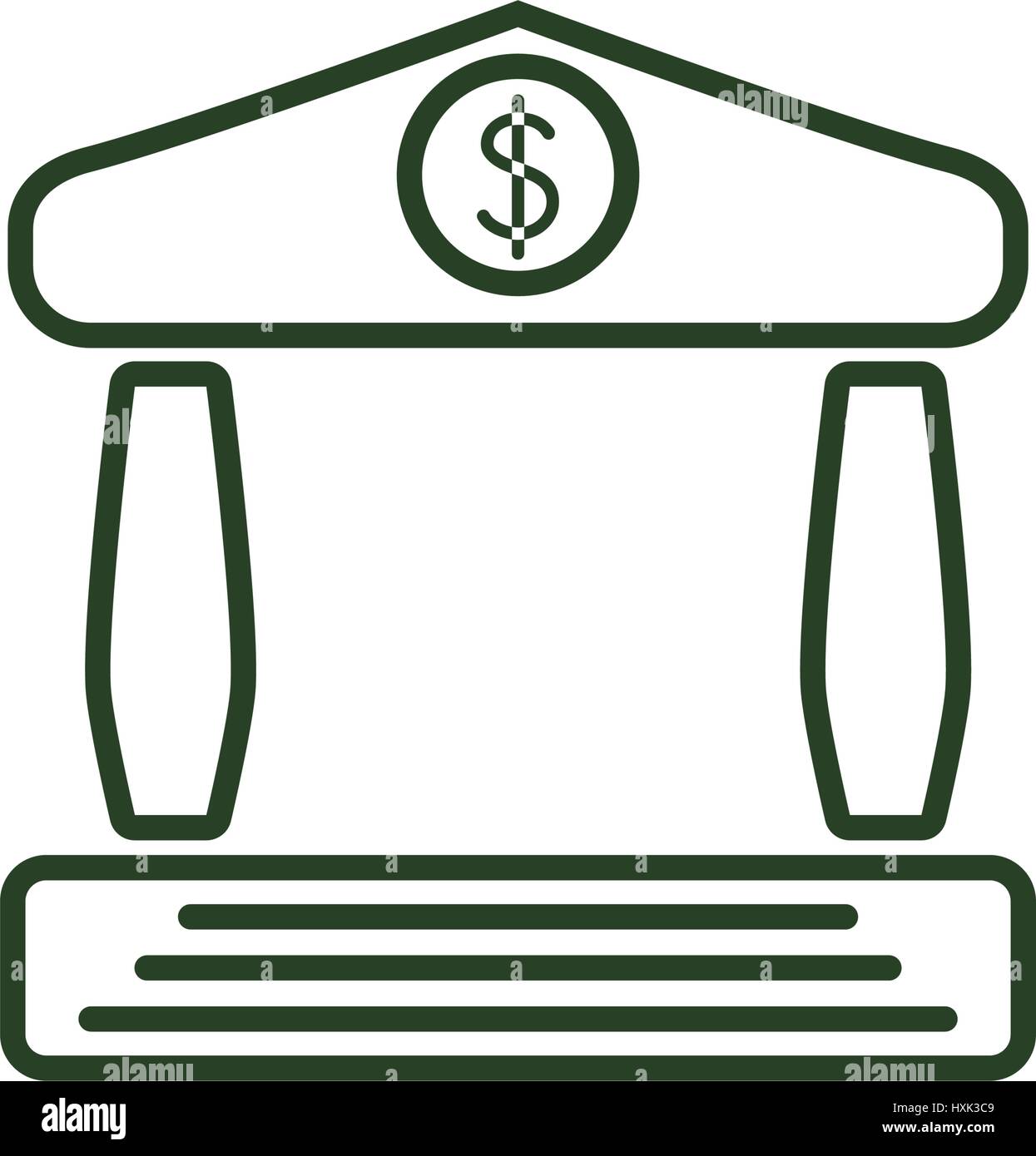 Bank building symbol Stock Vector Image & Art - Alamy