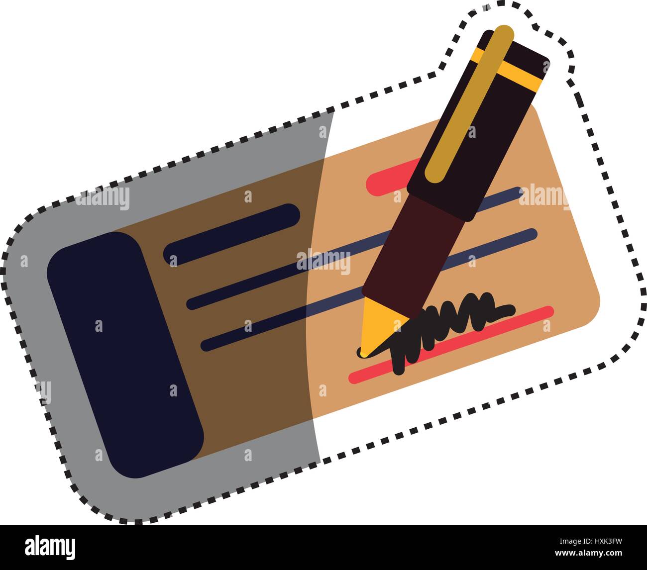 Bank cheque cut hi-res stock photography and images - Alamy