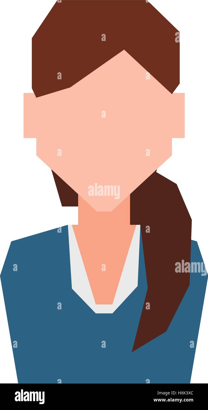 Woman faceless profile Stock Vector Image & Art - Alamy