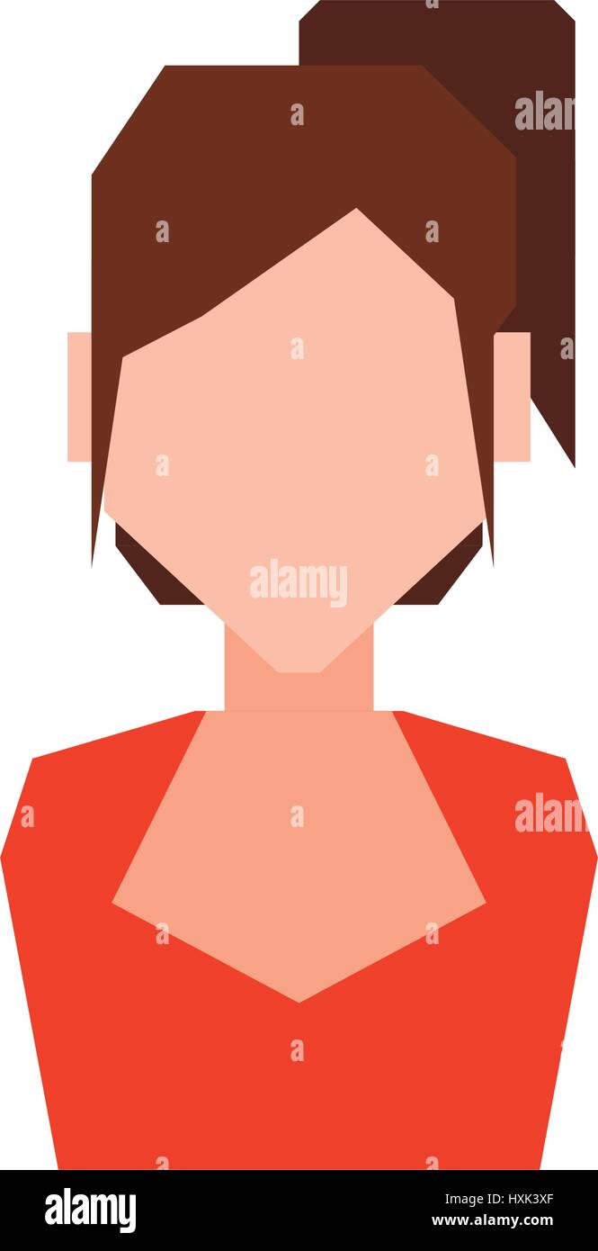 Woman faceless profile Stock Vector Image & Art - Alamy