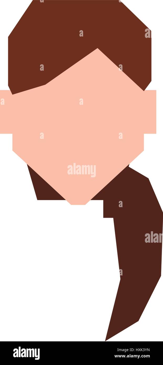 Woman faceless profile Stock Vector Image & Art - Alamy
