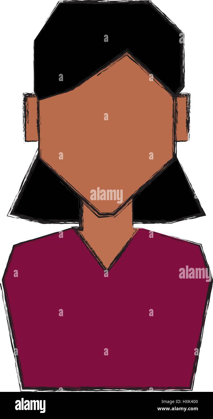 Woman faceless profile Stock Vector Image & Art - Alamy