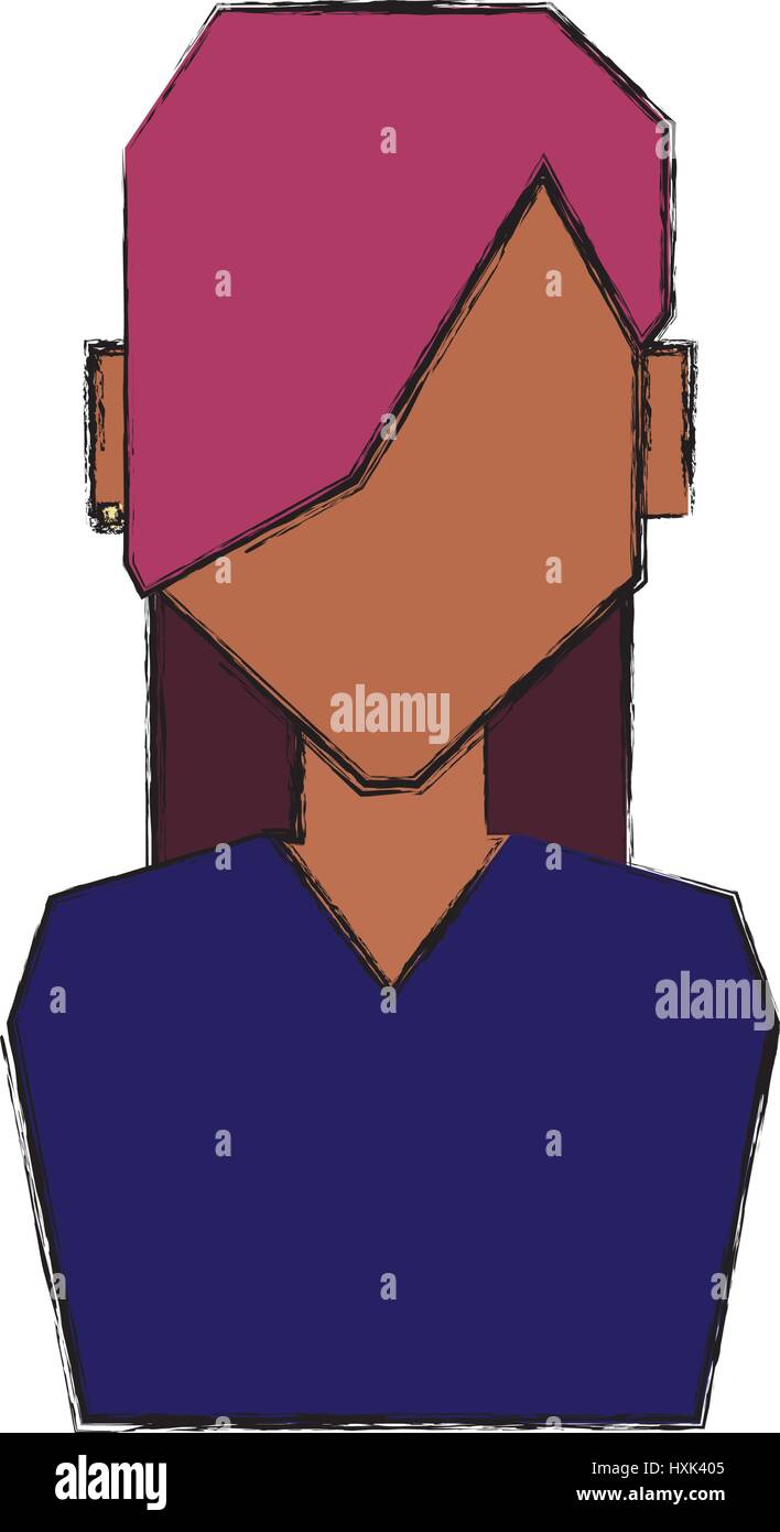 Woman faceless profile Stock Vector Image & Art - Alamy