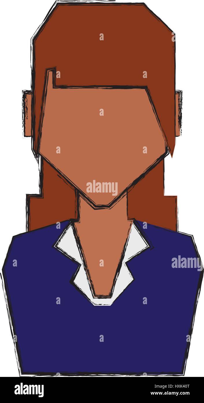 Woman faceless profile Stock Vector Image & Art - Alamy
