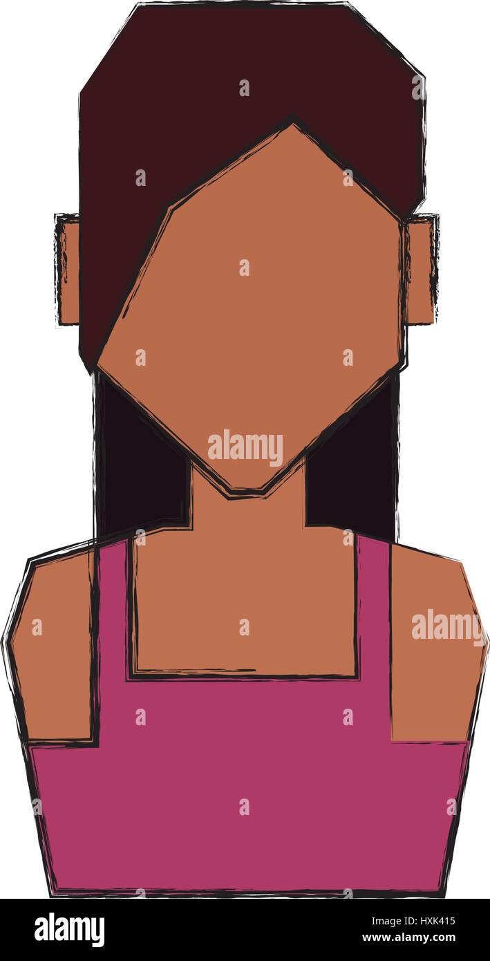 Woman faceless profile Stock Vector Image & Art - Alamy