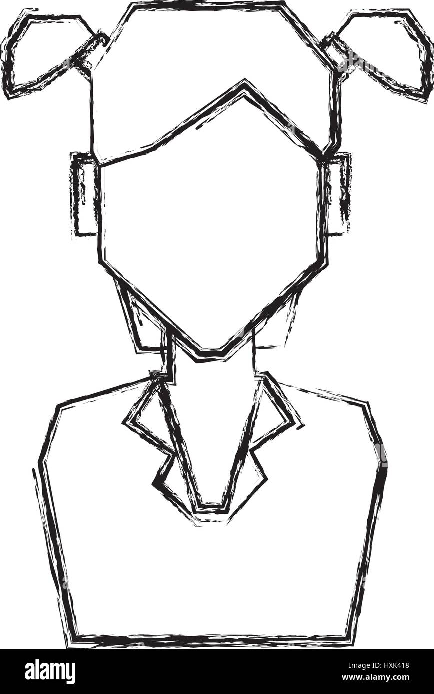 Businessman faceless profile Black and White Stock Photos & Images - Alamy