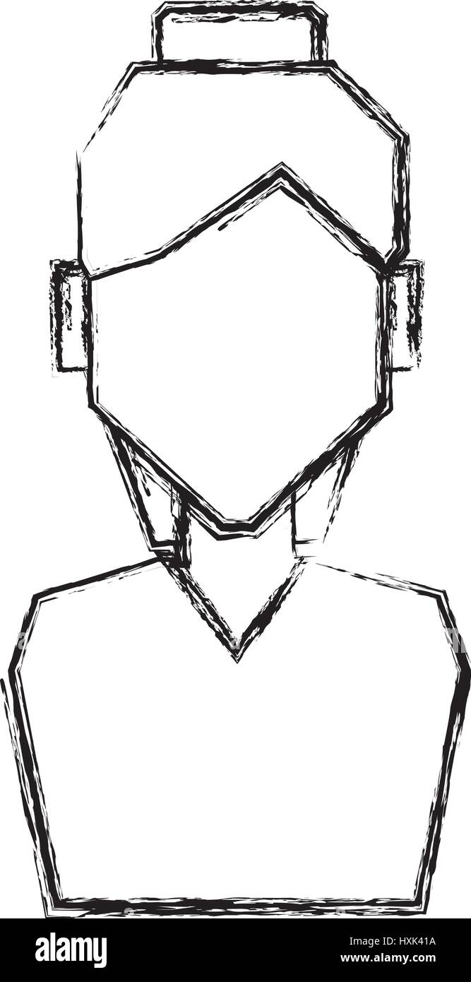 Woman faceless profile Stock Vector Image & Art - Alamy