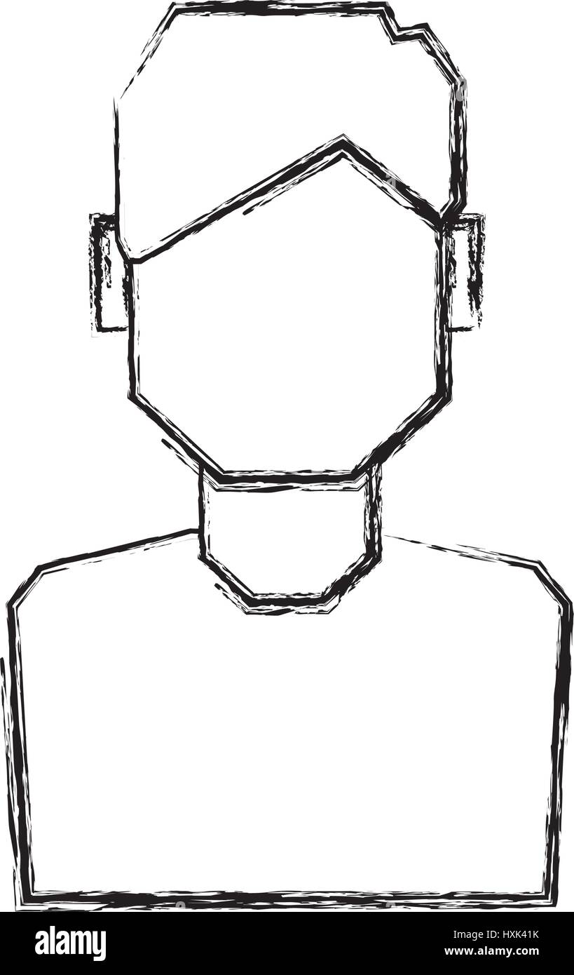 Man faceless profile Stock Vector Image & Art - Alamy