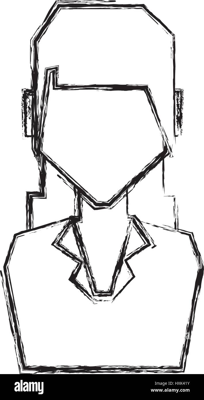 Businessman faceless profile Black and White Stock Photos & Images - Alamy