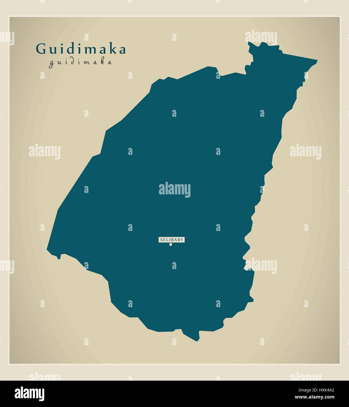 Guidimaka vector map hi-res stock photography and images - Alamy