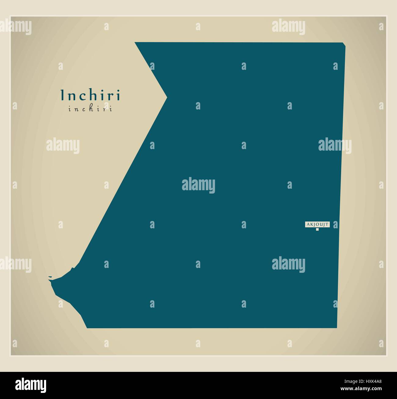 Inchiri vector map hi-res stock photography and images - Alamy