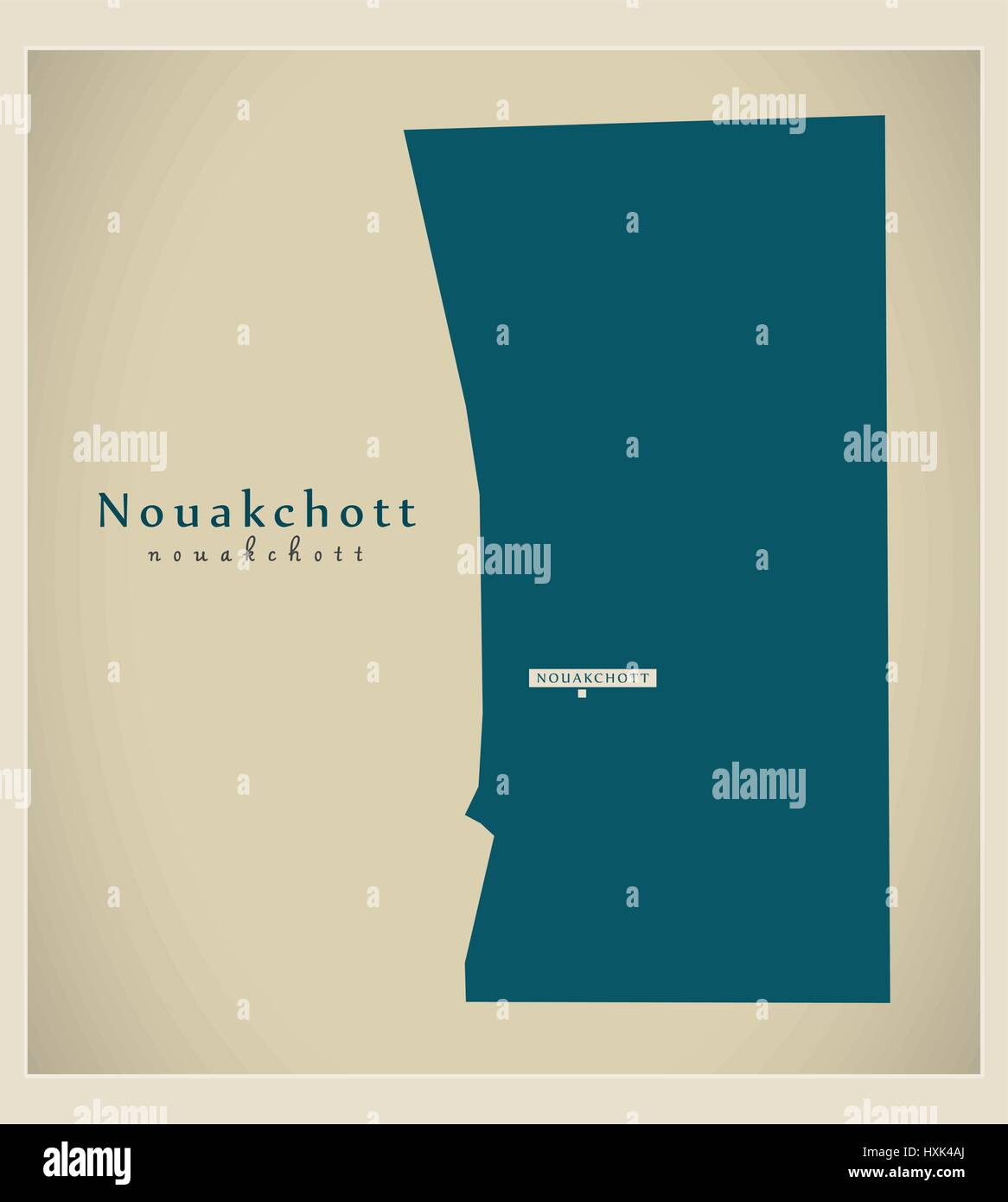 Map of nouakchott hi-res stock photography and images - Alamy