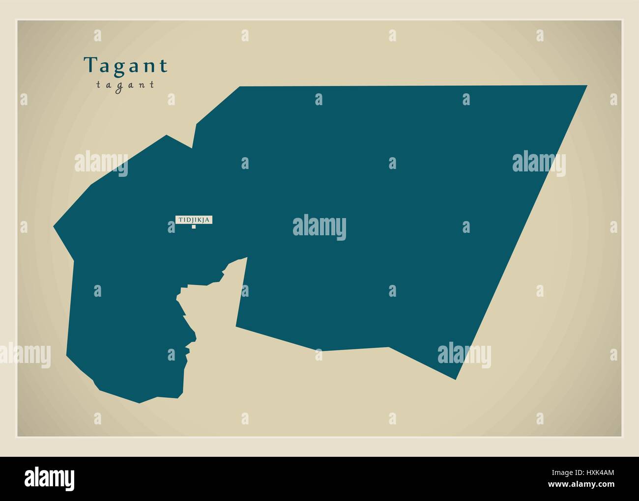 Tagant vector map hi-res stock photography and images - Alamy