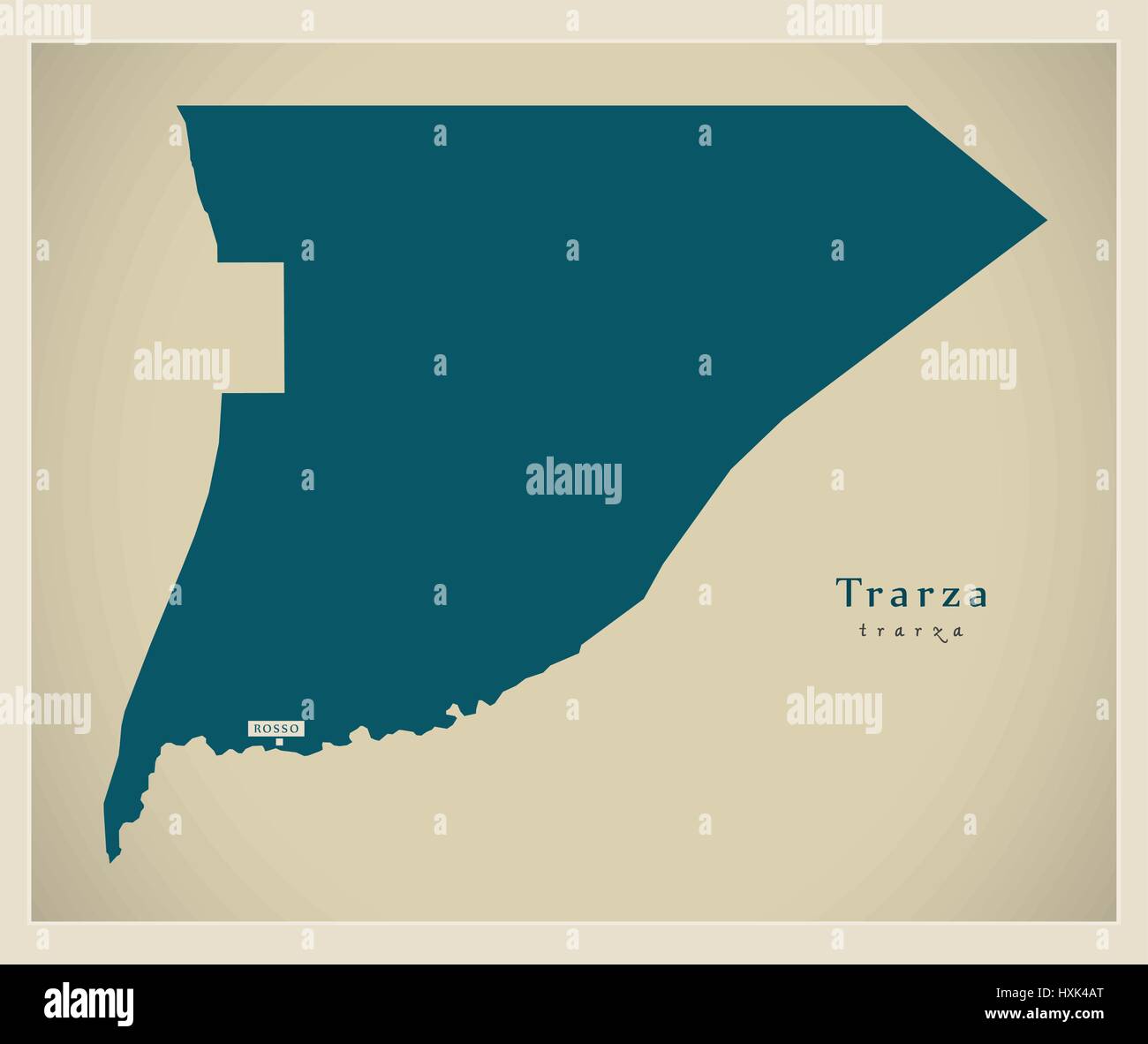 Trarza map vector hi-res stock photography and images - Alamy