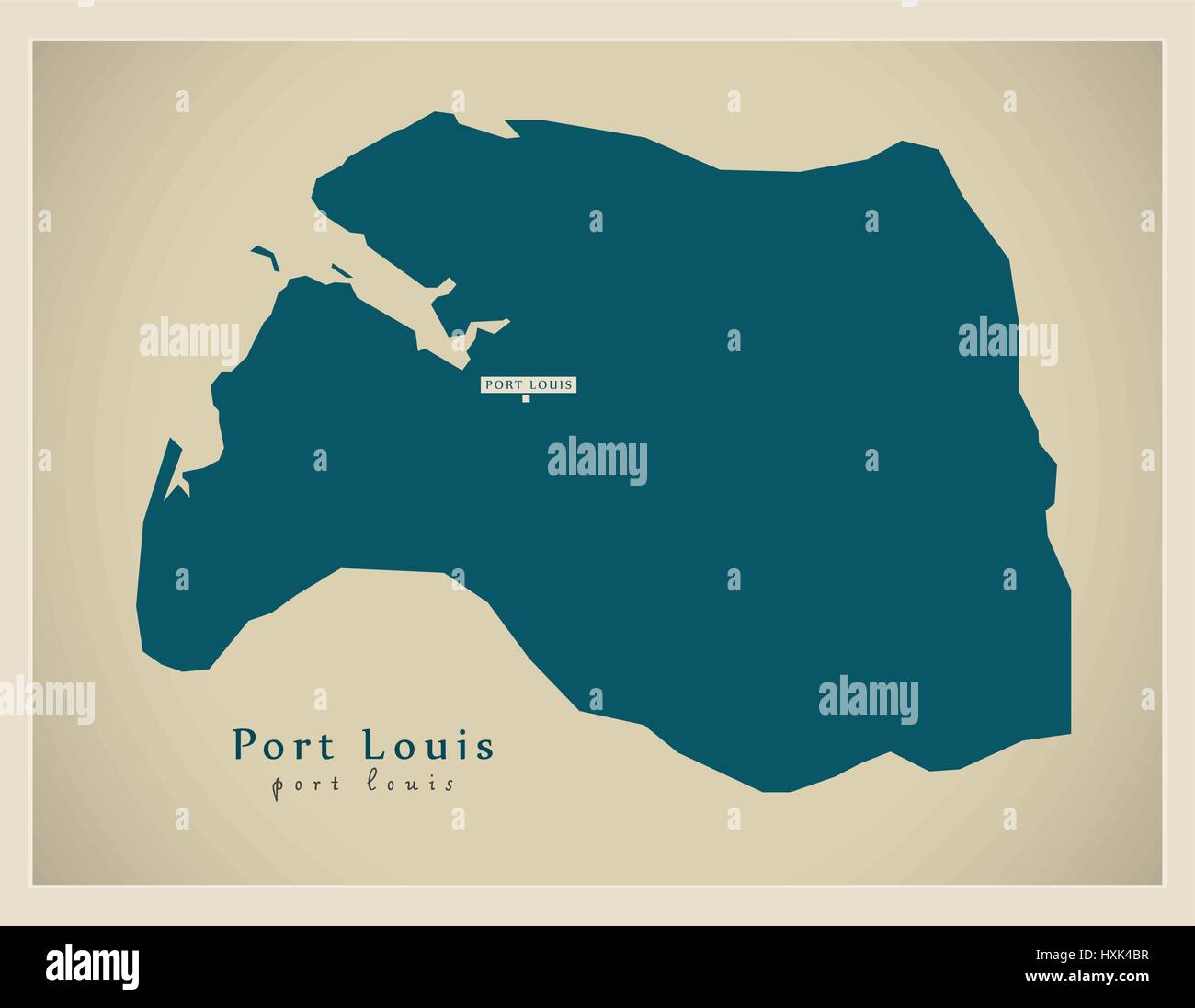 Map of port louis hi-res stock photography and images - Alamy