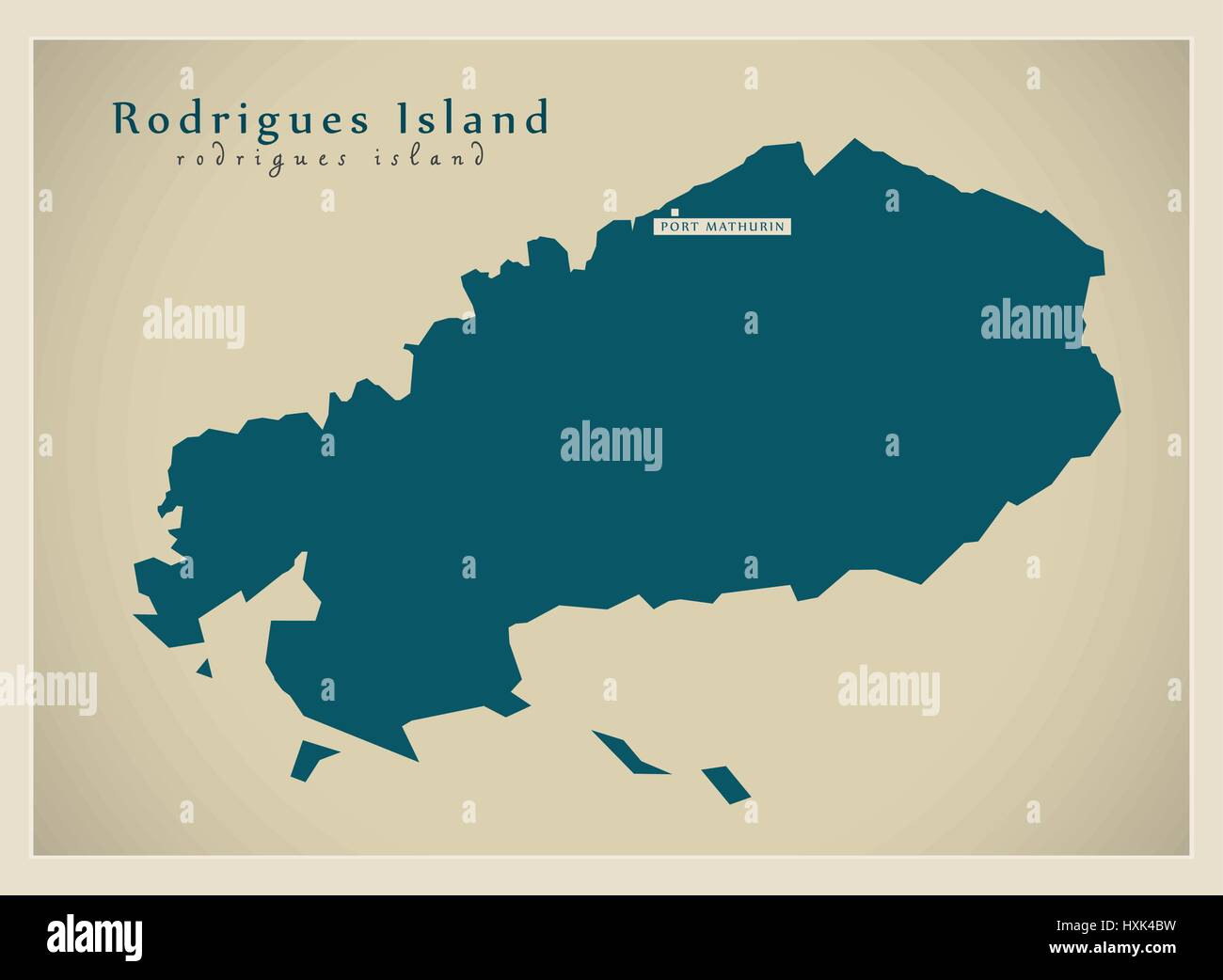 Island of rodrigues map hi-res stock photography and images - Alamy