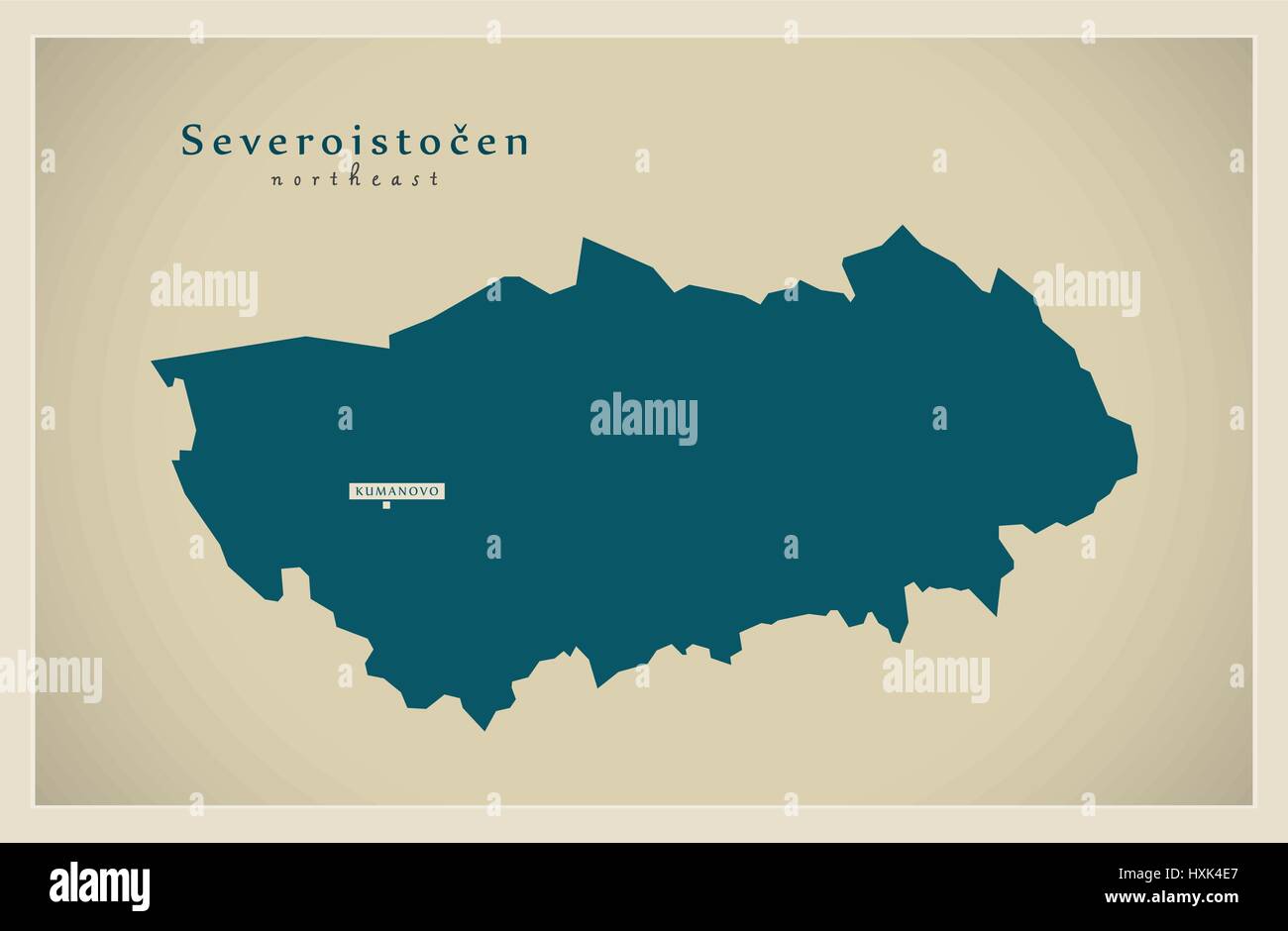 Modern Map - Severoistocen MK Stock Vector Image & Art - Alamy