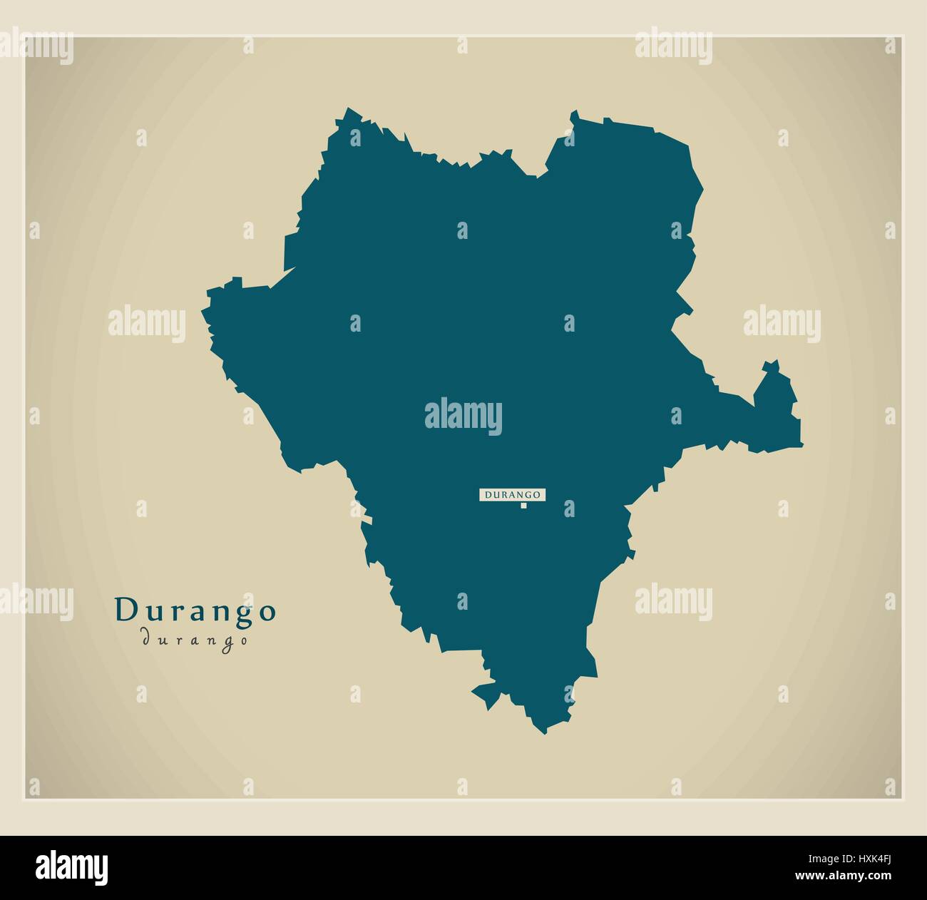 Durango mexico map hi-res stock photography and images - Alamy