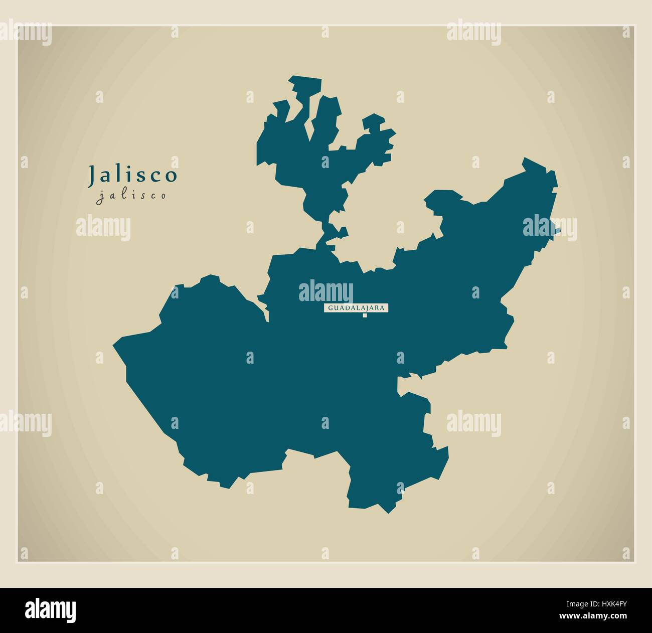 Map of jalisco hi-res stock photography and images - Alamy