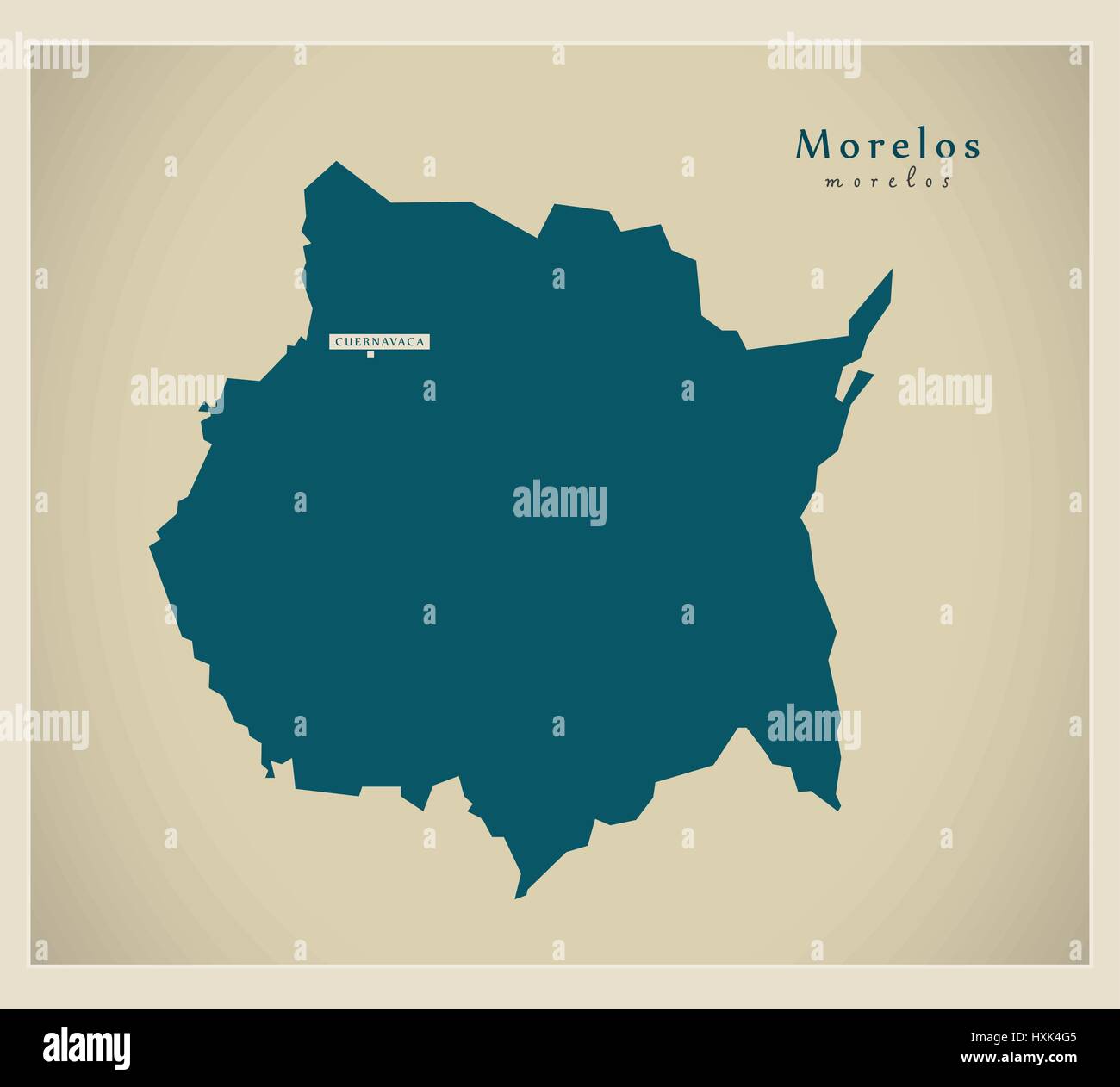 Modern Map - Morelos MX Stock Vector Image & Art - Alamy