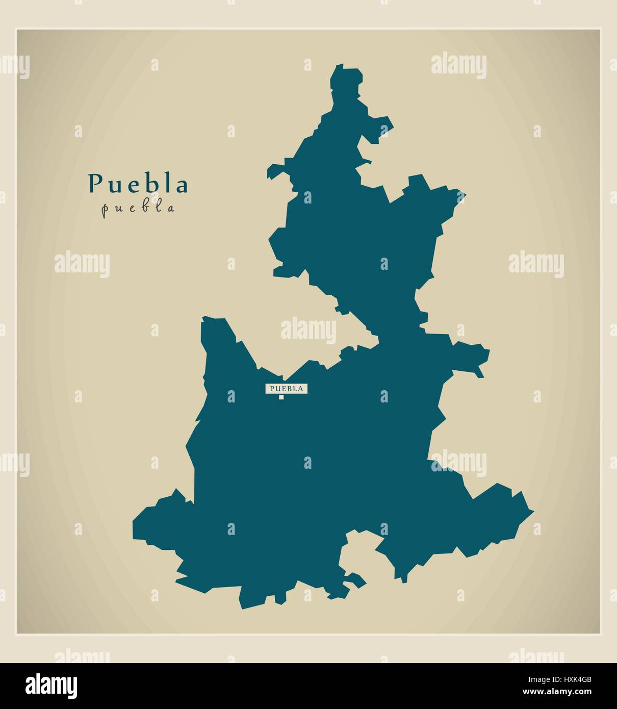 Puebla map hi-res stock photography and images - Alamy