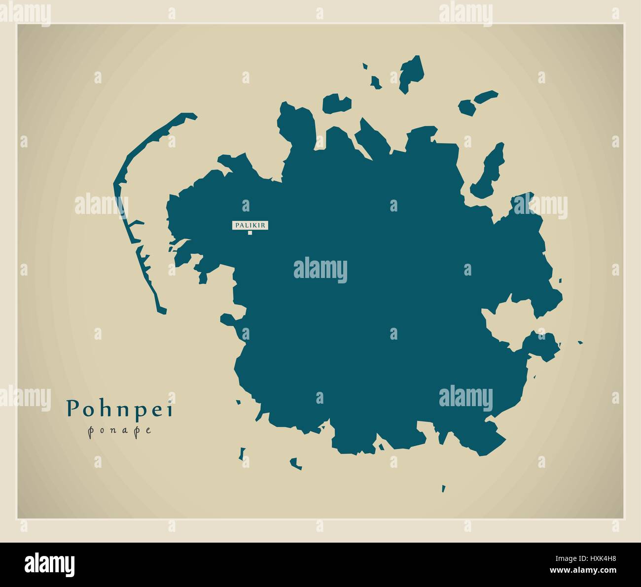 Pohnpei Stock Vector Images - Alamy