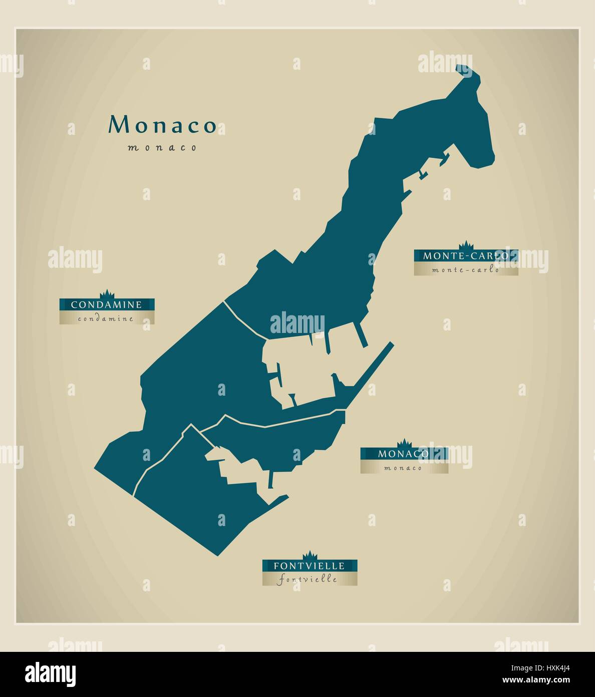 Maps of monaco hi-res stock photography and images - Alamy